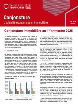 Conjoncture immobilière au 1er trimestre 2025
